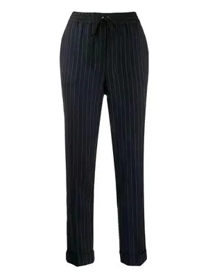 P.A.R.O.S.H Pinstripe Cuffed Trousers