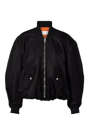 Givenchy Cropped Bomber Jacket - Black