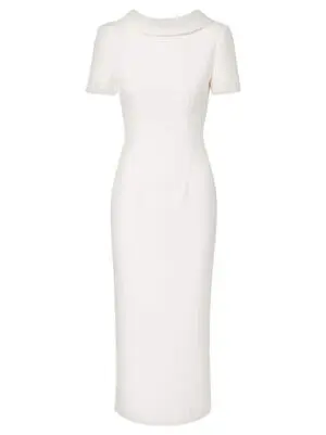Roland Mouret Crêpe Cocktail Dress - White