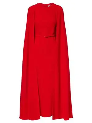 Roland Mouret Caped Cady Gown - Red