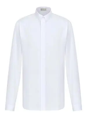 Dior Bee Embroidery Shirt - White Striped