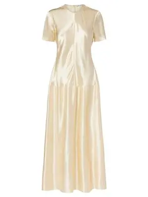 FFORME Clodia Satin Maxi Dress - White