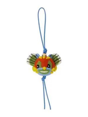 Loewe X Louis Wain Clown Wool Bag Charm - Multicoloured
