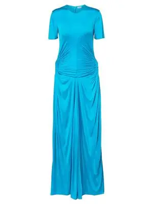 LOEWE Cutout Draped Jersey Maxi Dress