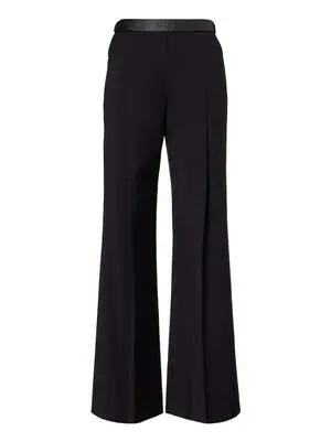 Loewe Wool Wide-leg Trousers - Black