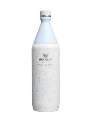 STANLEY 1913 X Loveshackfancy All Day Slim 34oz Bottle - Coquette Bow Winter Ice