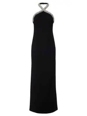 Simkhai Embellished Halterneck Gown - Black
