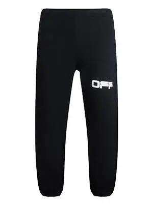 Off-White Airport Tape Logo Sweatpants - Black