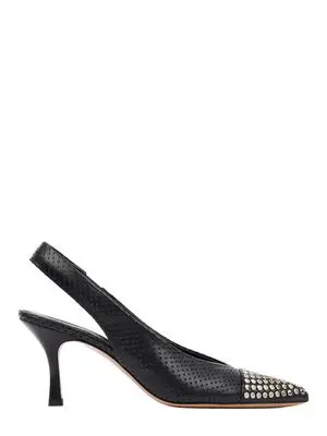 Chloé Alba Studded Slingback Pumps Eggshell