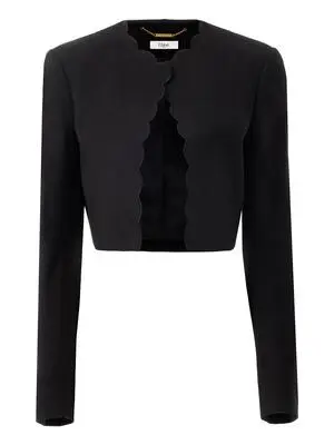 Chloé Cropped Spencer Jacket - Black