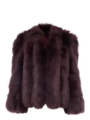 Chloé Oversized Shearling Coat - Winter Bloom