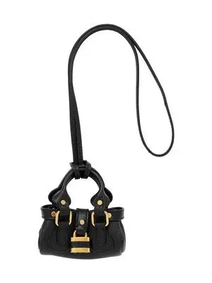 Chloé Symbols Mini Paddington Bag Charm - Black