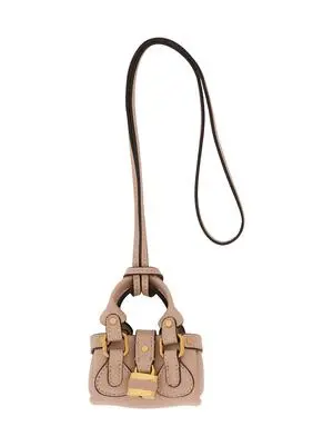 Chloé Symbols Mini Paddington Bag Charm - Earthy Pink