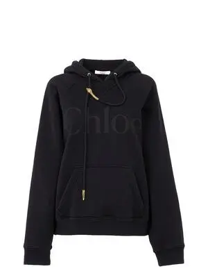 Chloé Logo Hoodie - Black