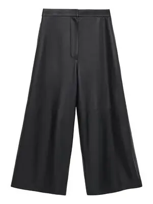 Loewe Nappa Lambskin Cropped Trousers - Black