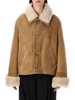 Ami Fur Coat - Beige