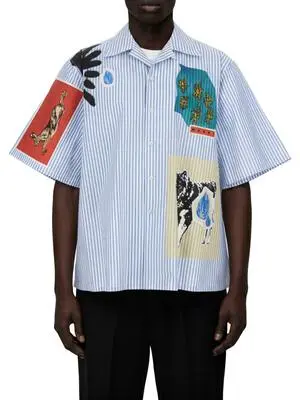 Marni Striped Shirt - Gnawed Blue
