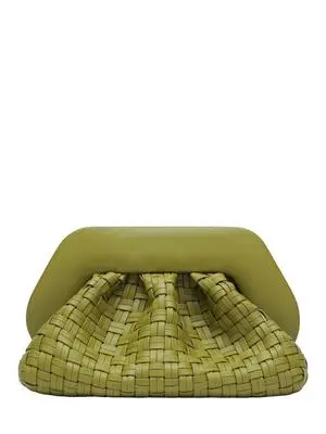 THEMOIRE Woven Clutch - Kaki