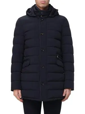 MOORER Buttoned Down Coat - Blue