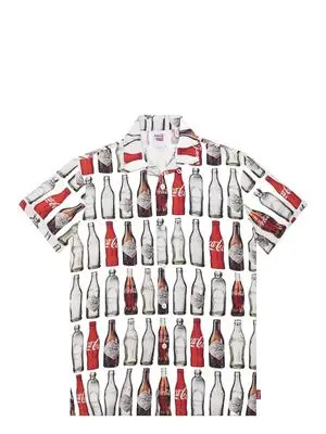 Kith X Coca-cola Bottles Camp Collar Shirt - White