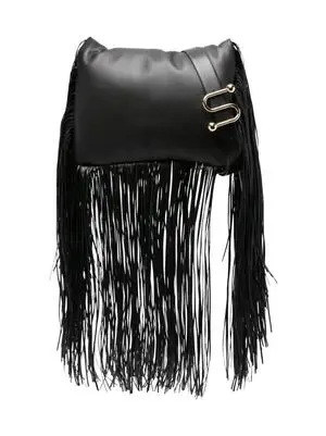 Sportmax Handbag With Fringe Detail - Black