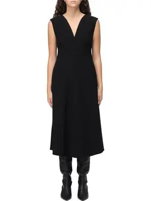Emporio Armani Sleeveless Midi Dress - Black