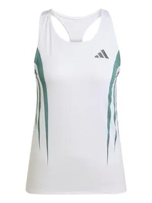 Adidas Adizero Archive Running Singlet - White
