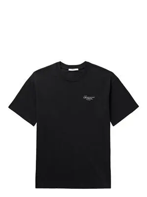 Givenchy Logo-print Cotton-jersey T-shirt - Black