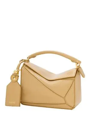 Loewe Puzzle Mini Top-handle Bag - Dark Butter