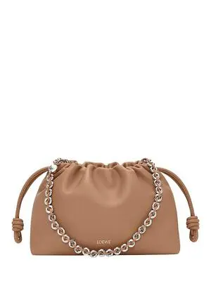Loewe Flamenco Medium Clutch - Mocha
