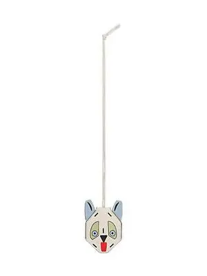 Loewe Futurist Cat Leather Key Charm - White/blue