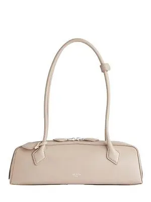 Alaïa Le Teckel Leather Shoulder Bag - Grege