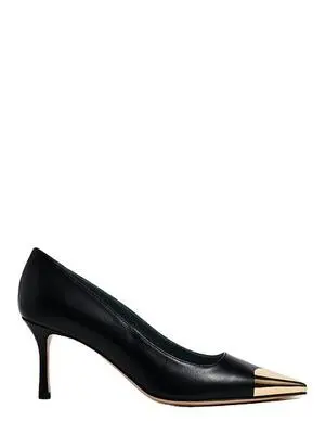 Marion Parke Ava Nappa Leather Pumps - Black