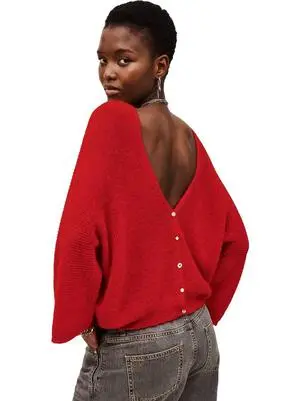 Ba&sh Isaac Reversible Sweater - Red