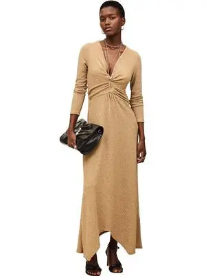 Ba&sh Brady Midi Dress - Gold