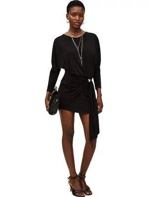 Ba&sh July Short Draped Dress - Black