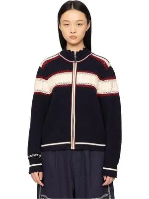 Sea Hester Zip Cardigan - Stripe