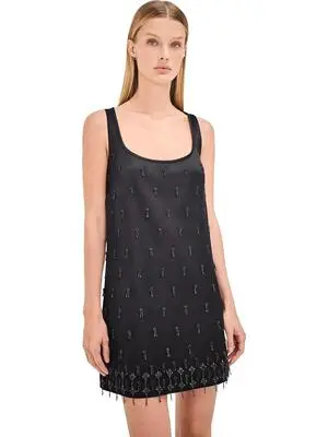 Alexis Delma Mini Dress Black