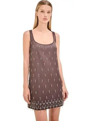 Alexis Delma Mini Dress Brown