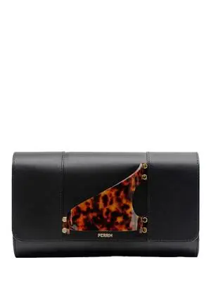 Perrin Leiffel Ecaille Glove Clutch - Black