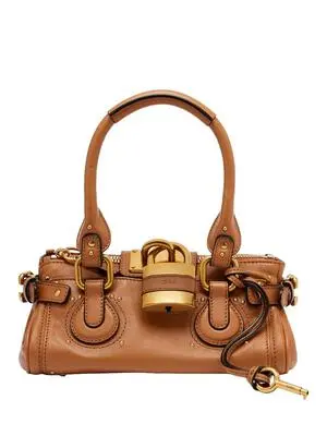 Chloé Paddington Leather Shoulder Bag - Brown