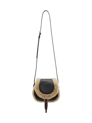 Chloé Marcie Leather Cross Body Bag - Black