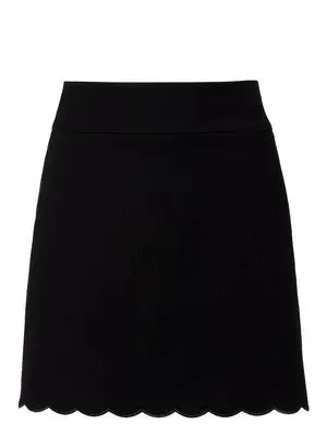 Chloé High-rise Cotton Miniskirt - Black