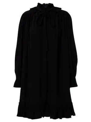 Chloé Silk Midi Dress - Black