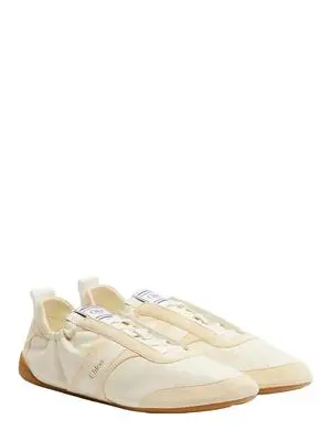 Chloé Kick Leather Sneakers - White