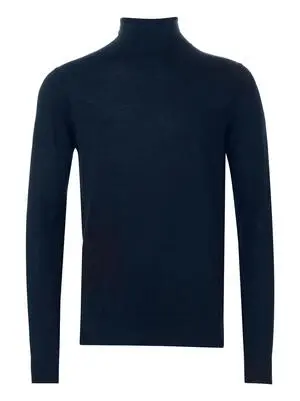 PAOLO PECORA Long-sleeved Crew Neck Sweater - Blue