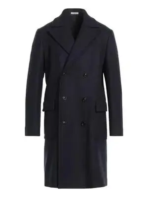 Boglioli Wool Buttoned Coat - Blue