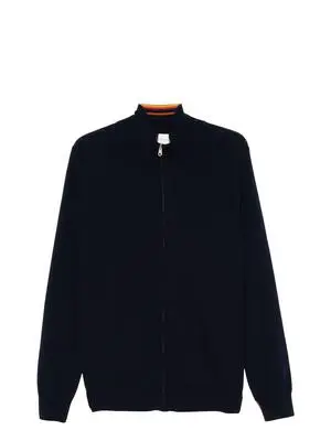 Paul Smith Highneck Zipped Sweater - Blue