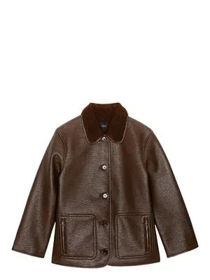 Rails Luis Vegan Leather Jacket - Walnut