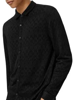 JOHN VARVATOS Men & Apos;s Redmond Herringbone Button-down Shirt
